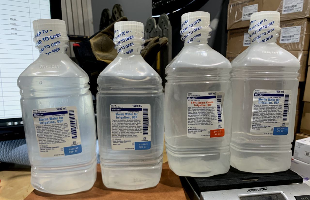 New BAXTER 2F7114 Baxter Sterile Water For Irrigation 1000ml Bottle