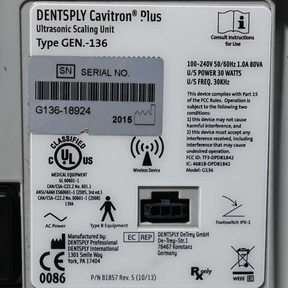 DENTSPLY Gen-136 Cavitron Auction