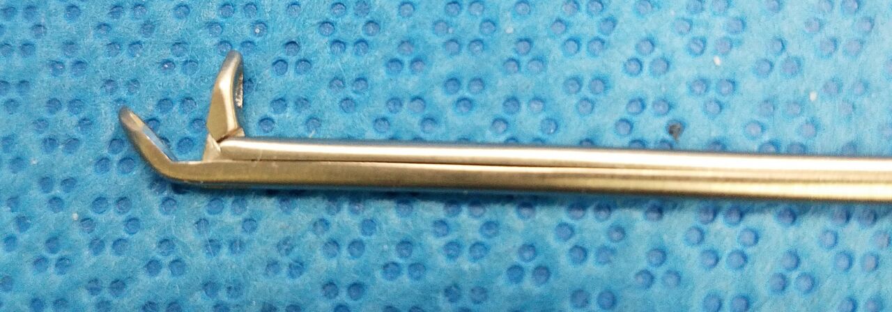 Used KARL STORZ 634825A Strumpel Forceps, with Oval Fenestrated Jaw, 45 ...