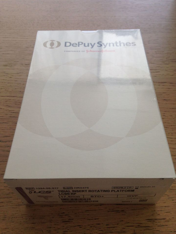 Nuevo DEPUY 1294-31-130 Tibial Tray Rotating Platform MBT Cone ...