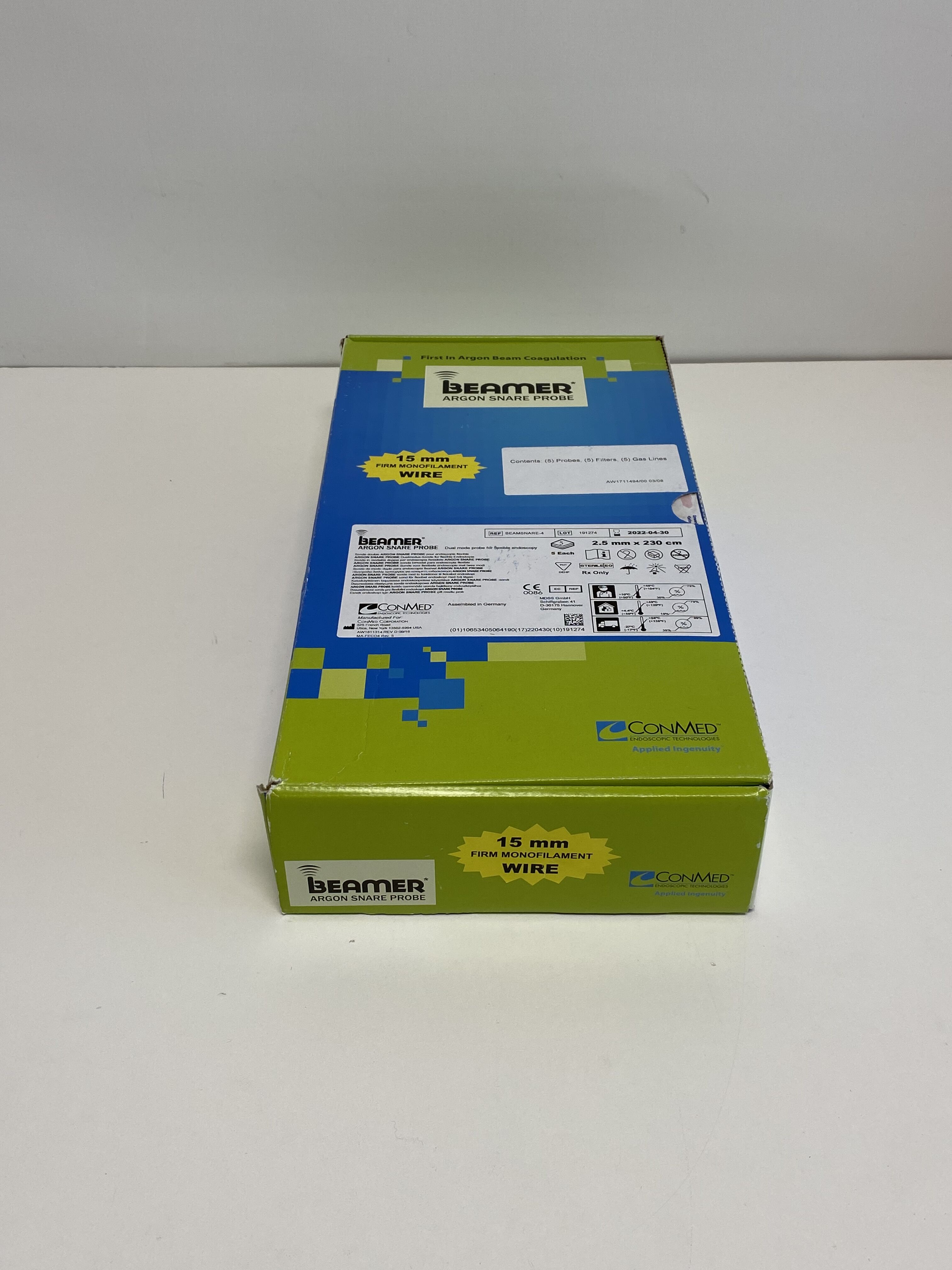 New CONMED Beamer Argon Snare BEAMSNARE-4 Exp. 04-2022 (H37) BEAMSNARE ... New CONMED Beamer Argon Snare BEAMSNARE-4 Exp. 04-2022 (H37) BEAMSNARE ...