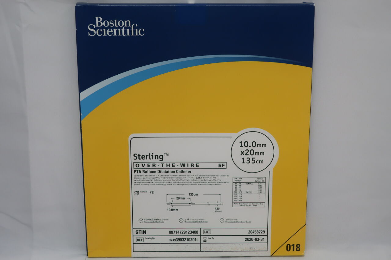New Boston Scientific 3903210201exp Sterling Over The Wire Pta Balloon Dilatation Catheter 5f X