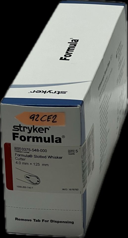 New STRYKER 0375-548-000 Formula Slotted Whisker Cutter Disposables ... New STRYKER 0375-548-000 Formula Slotted Whisker Cutter Disposables ...