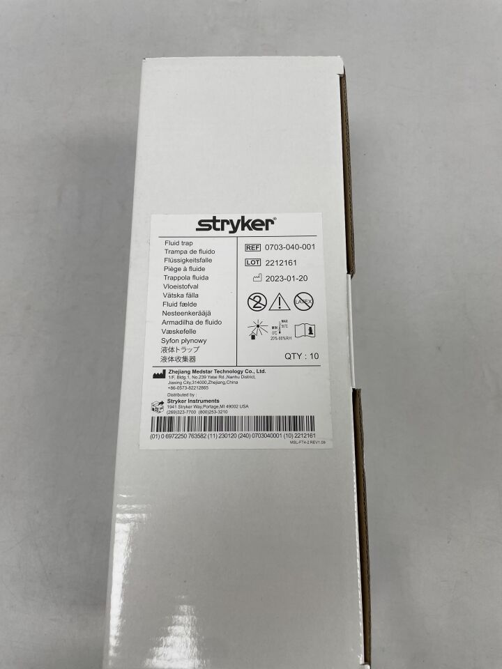 New STRYKER 0703-040-001 Fluid trap FOR SAFEAIR COMPACT SMOKE EVACUATOR ... New STRYKER 0703-040-001 Fluid trap FOR SAFEAIR COMPACT SMOKE EVACUATOR ...