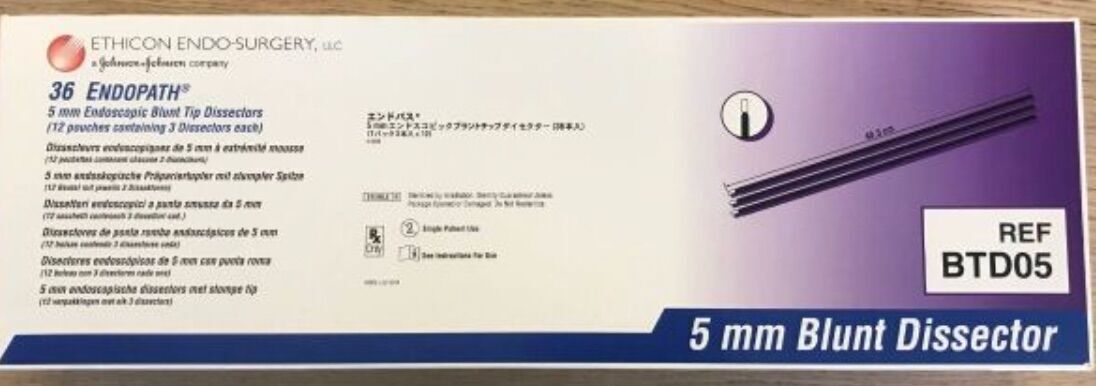 New ETHICON ENDO-SURGERY BTD05 36 Endopath 5mm Endoscopic Blunt Tip ...