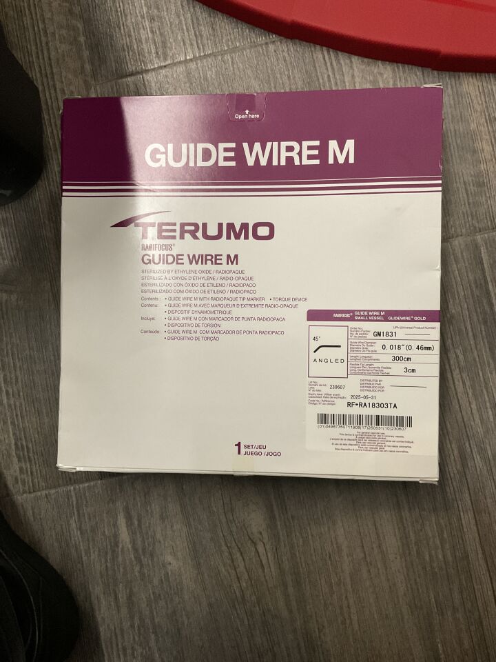 Used TERUMO Radifocus Guide Wire M Guide wire with radiopaque tip ...