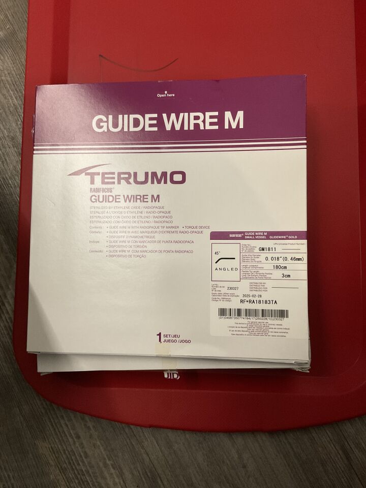 Used TERUMO Radifocus® Guide Wire M Guide Wire M with Radiopaque Tip ...