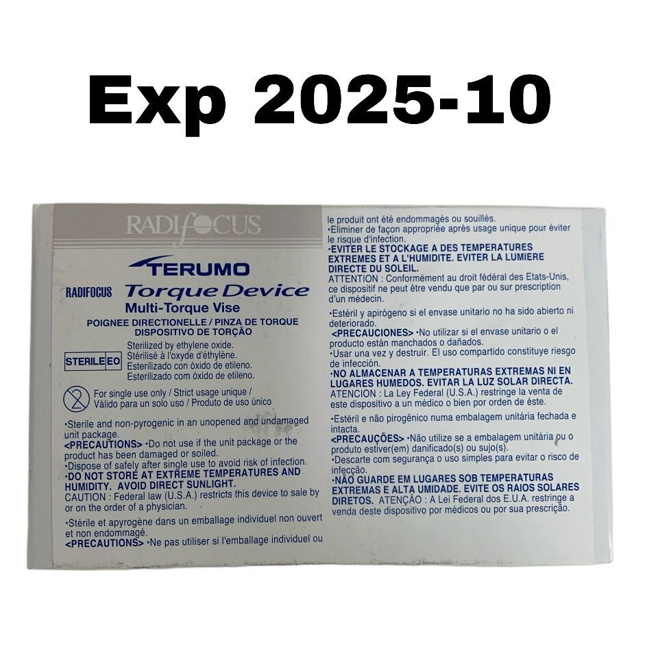 New TERUMO TD01 RADIFOCUS Torque Device Disposables - General For Sale ...